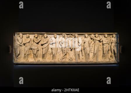 Greek frieze relief sculpture, Ancient Greeks exhibition in Science ...