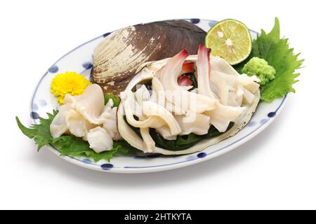 Mirugai(Japanese horse clam) is a high class ingredient used in sushi ...