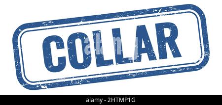 BLUE COLLAR text on blue grungy vintage rectangle stamp Stock Photo - Alamy