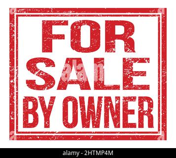 OWNER text written on red grungy zig zag borders round stamp Stock ...