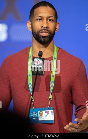 Cleveland Browns general manager Andrew Berry watches during the NFL ...