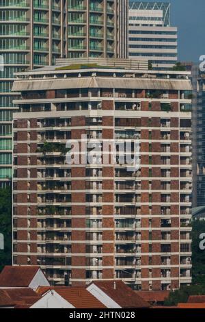 High rise building at the heart of Kuala Lumpur city in Malaysia. View ...