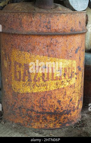 Rusted Gas Can Stock Photo - Alamy