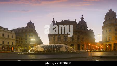 Image of night light of The Ferrari Square which is main city square in ...