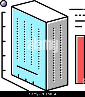 building construction sizes modeling color icon vector illustration ...