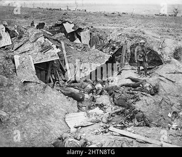 Ambulances of the Royal Army Medical Corps (RAMC) and an advanced ...