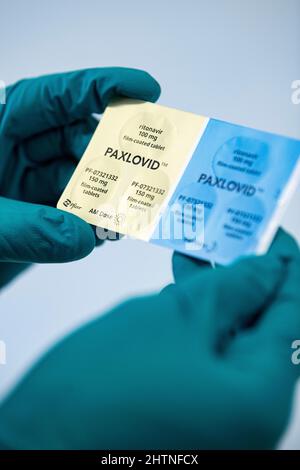 Berlin, Germany. 01st Mar, 2022. There are posters in front of the ...