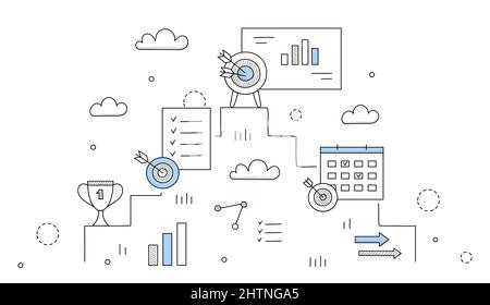 Pyramid chart doodle. Plan icon. Report sign Stock Vector Image & Art ...