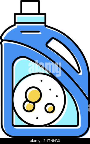 enzyme detergent powder line icon vector. enzyme detergent powder sign ...
