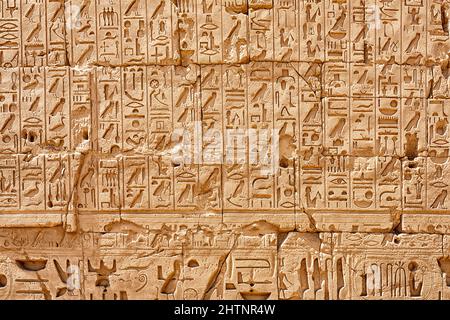 Egypt, Luxor. Egyptian Hieroglyphs at Tomb of tutankhamun Valley of The Kings Luxor Stock Photo ...