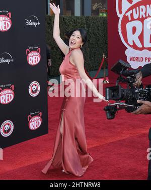 Nicki Sun arrives at Disney's TURNING RED Los Angeles Premiere held at ...