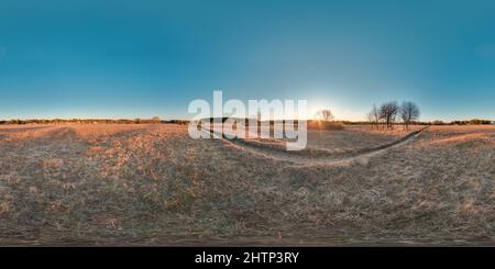 360° view of 360 degree blue sky background with clouds ...