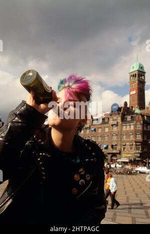DENMARK copenhagen PUNK teenager Stock Photo - Alamy