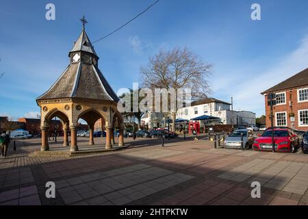 Bingham Butter Cross, Bingham market place, Nottinghamshire Stock Photo ...