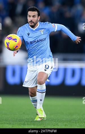 Rome, Italy. 27th Feb, 2022. Rome Women's players celebrate teh victory ...