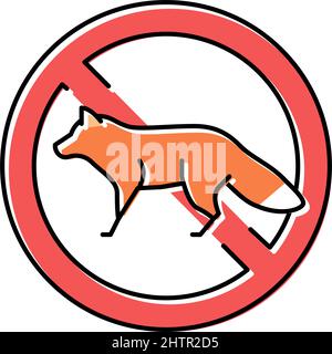 fox control line icon vector illustration Stock Vector Image & Art - Alamy