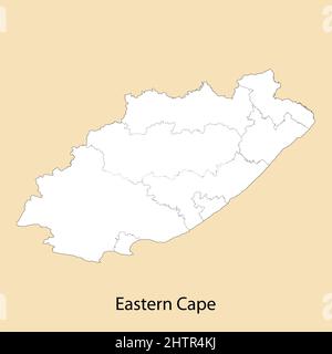 High Quality map of Eastern Cape is a region of South Africa, with ...