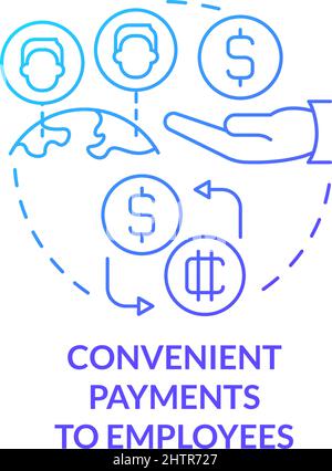 Digital payments blue gradient concept icon Stock Vector Image & Art ...