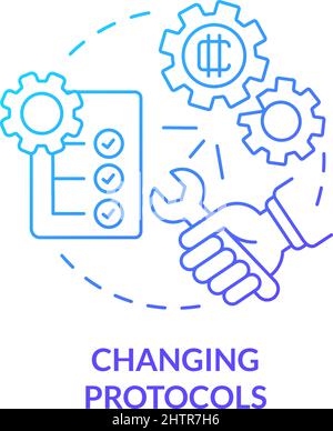 Changing protocols concept icon Stock Vector Image & Art - Alamy