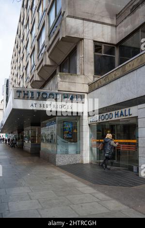 Food Hall entrance to Selfridges Department Store in Oxford Street ...