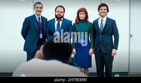 JOHN TURTURRO, ADAM SCOTT, BRITT LOWER and ZACH CHERRY in SEVERANCE (2022), directed by BEN ...