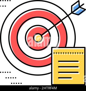target cible arrow line icon vector illustration Stock Vector Image ...