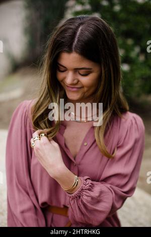 Mid Twenties Woman Modeling Clothing and Accessories in San Diego Stock ...