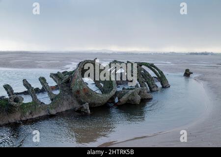 The wreck of a World War II midget submarine known as x class or X ...