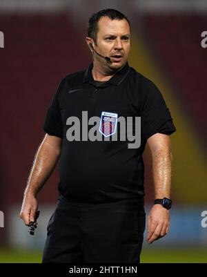 Match referee Robert Massey-Ellis during the Barclays FA Women's Super ...