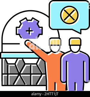 decommissioning processing color icon vector illustration Stock Vector ...