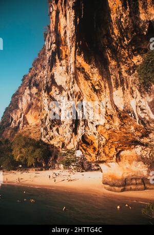 cave on Ton Sai beach Krabi Thailand Stock Photo - Alamy
