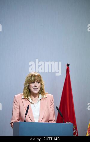 Pamplona. Spain. 20220302, Emma Suarez attends delivery Gold Medals of ...