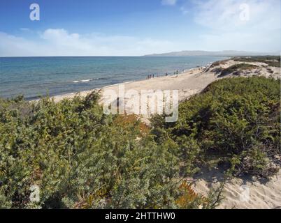 Marina di Sorso beach, Sassari, Sardinia, Italy Stock Photo - Alamy