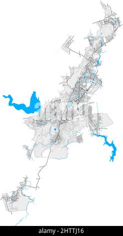 Kryvyi Rih City (Ukraine, Dnipropetrovsk Oblast) map vector ...