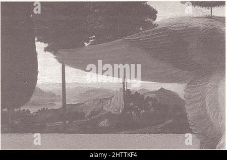 LEONARDO DA VINCI. Landscape from the Arno Valley, dated 5th August ...