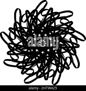 Distorted Sketch radiating abstract shape Vector Illustration Stock ...