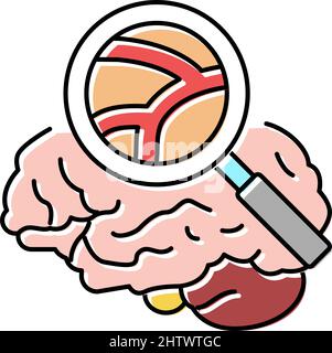 neurovascular surgery color icon vector illustration Stock Vector Image ...