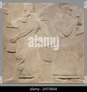 Relief panel, Neo-Assyrian, ca. 883–859 B.C., Mesopotamia, Nimrud ...