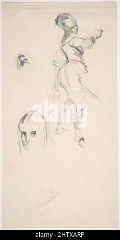 Art inspired by Study of a Figure in a Niche (Saint Ambrose; recto ...