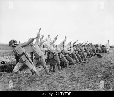 A soldiers at the Army Infantry Training School based at Catterick in ...