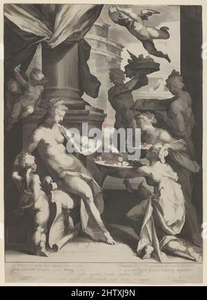 Art inspired by Bartholomeus Spranger, ca. 1618, Engraving; seventh ...