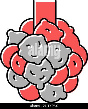 bronchiectasis lungs disease line icon vector illustration Stock Vector ...