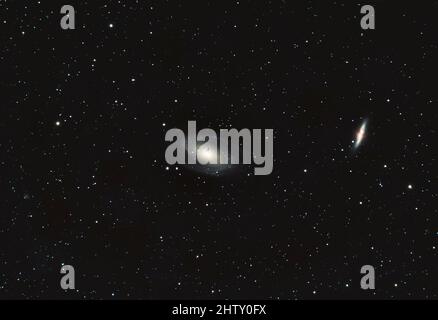 Messier 81 & Messier 82 in Ursa Major: HaLRGB Stock Photo - Alamy