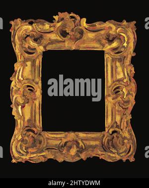 Art inspired by Swept frame, ca. 1740–45, French, Oak lower moldings ...