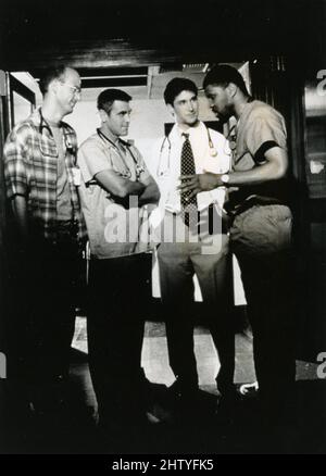 E.R., George Clooney, Eriq LaSalle (right), 1994-, © NBC / Courtesy ...