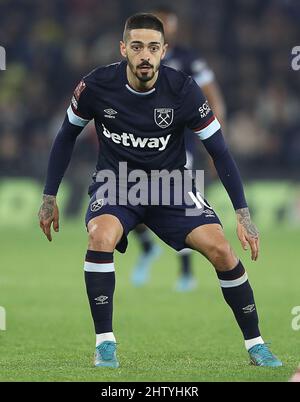 Southampton, England, 2nd March 2022. Ben Johnson of West Ham United ...