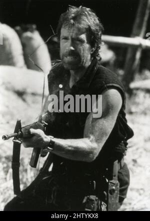 CHUCK NORRIS in THE DELTA FORCE (1986), directed by MENAHEM GOLAN ...