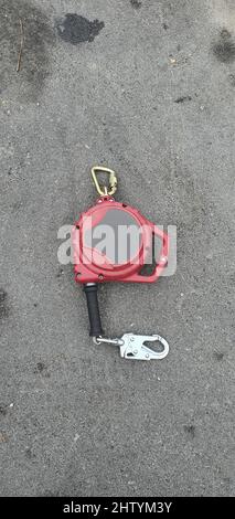 retractable fall arrest system for work at height Stock Photo - Alamy