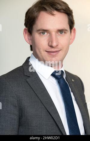Deputy of the group Les Republicains, Raphael Schellenberger poses in ...