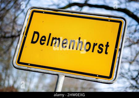 Delmenhorst, Germany. 01st Mar, 2022. The entrance to today's Delme ...